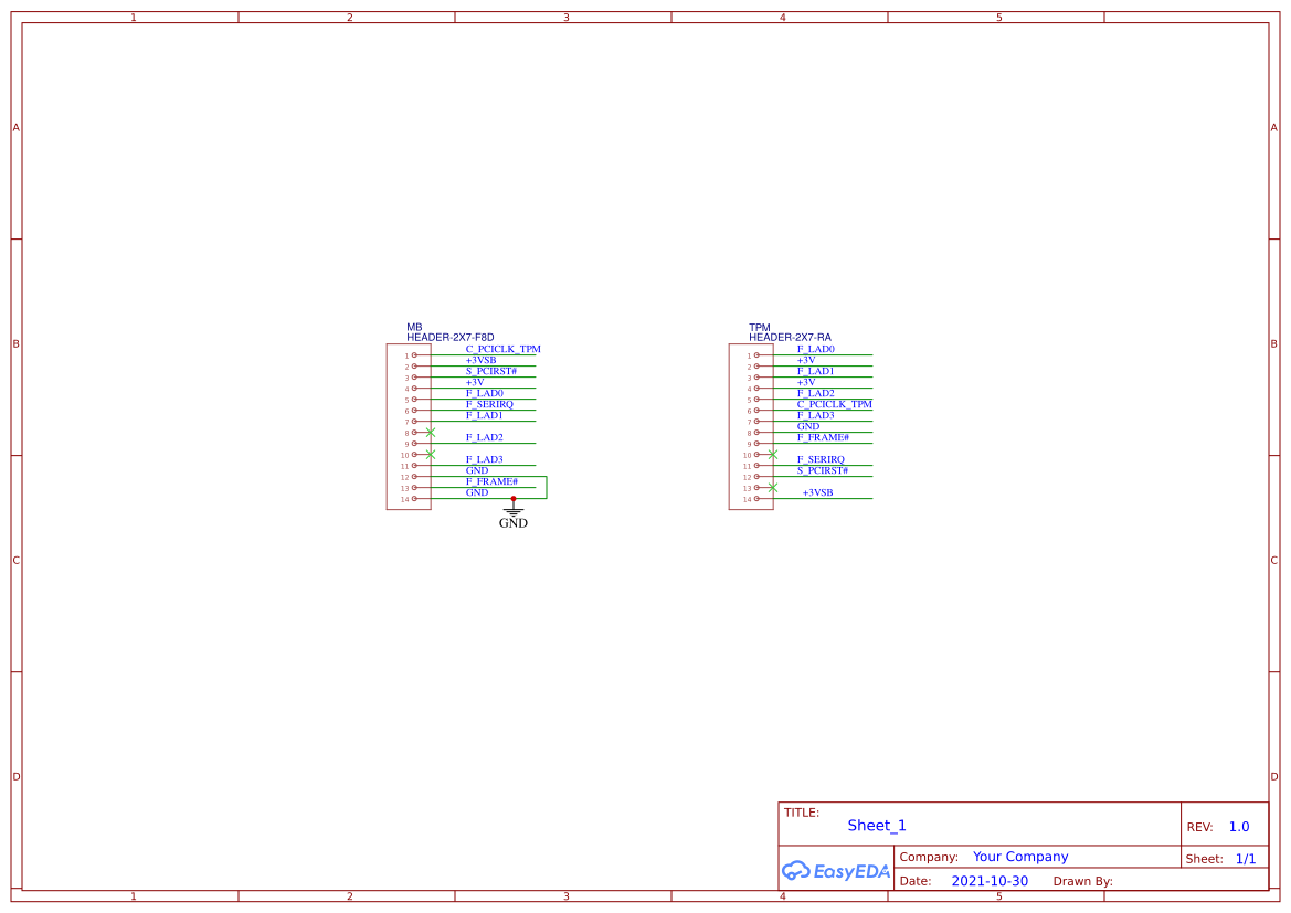 F8D JTPM ADAPTER BOARD - OSHWLab