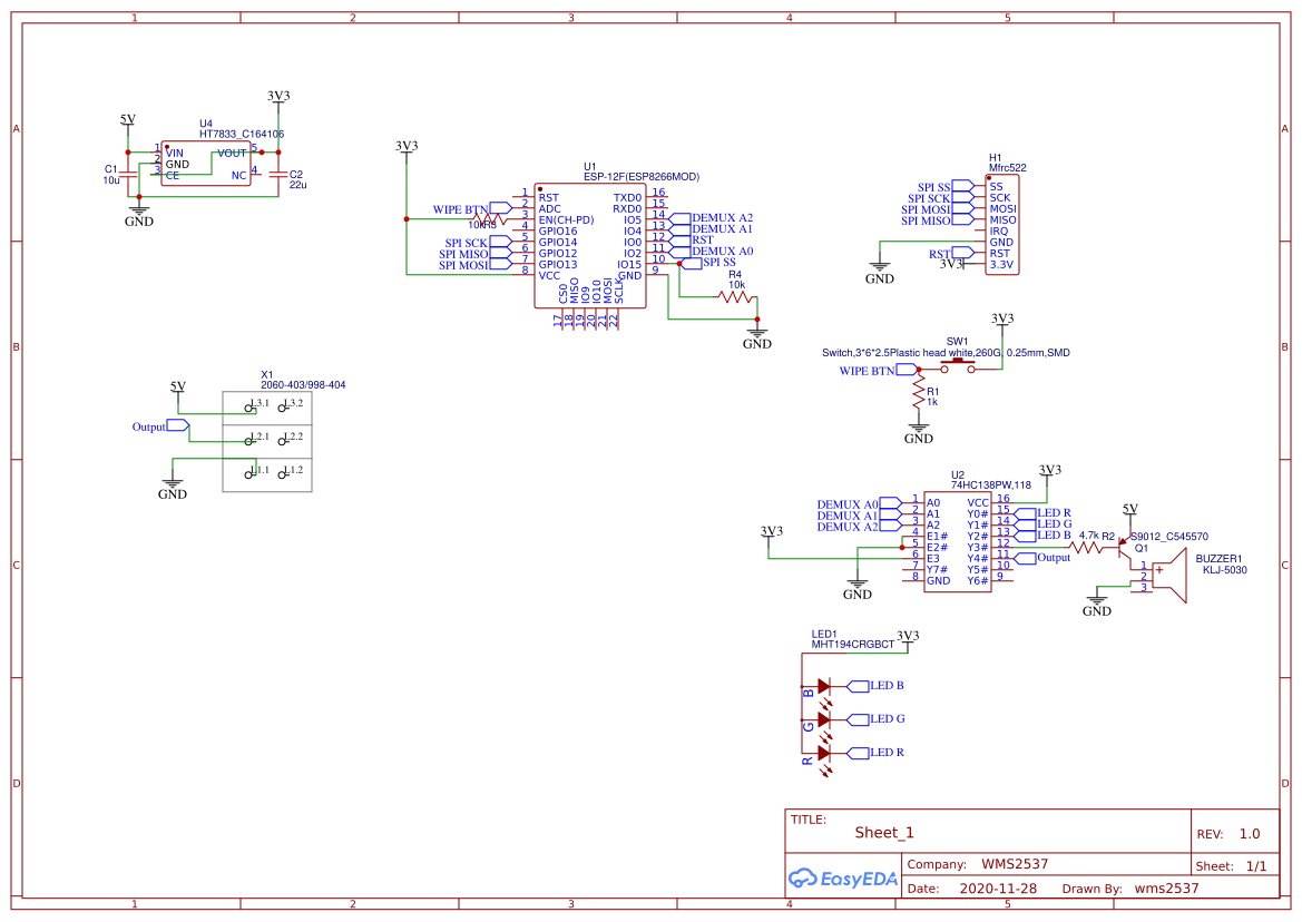 ESP8266_RFID_door_access - OSHWLab
