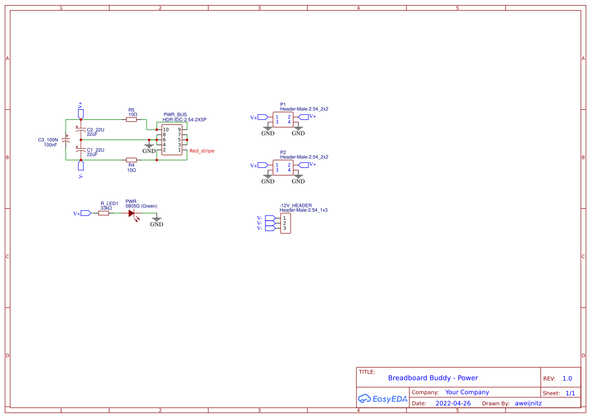 breadboard buddies power - EasyEDA open source hardware lab
