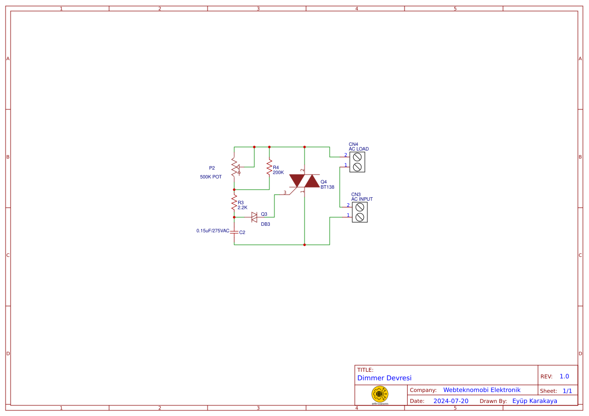 Dimmer Circuit - OSHWLab