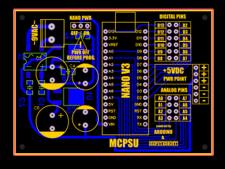 Arduino Nano PSU Control Board - EasyEDA open source hardware lab