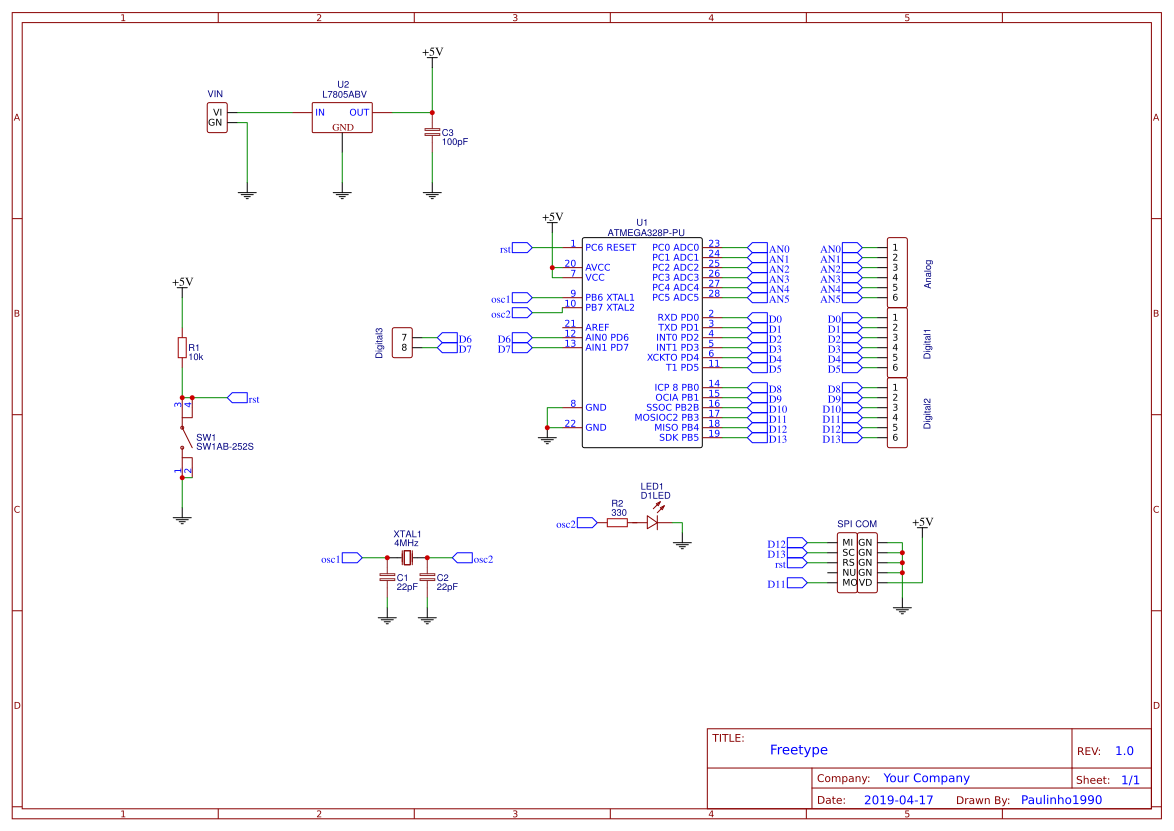 Freetype_diagrama - Platform for creating and sharing projects - OSHWLab