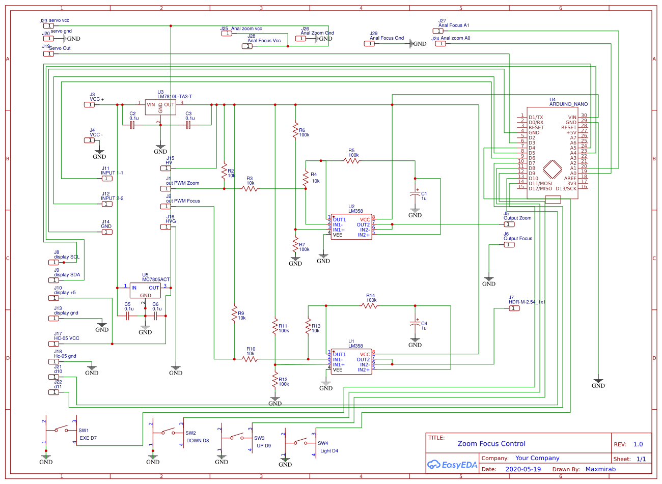 Pwm to Analog Converter Zoom e Fuoco - OSHWLab