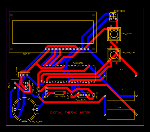 Digital Thermo meter - EasyEDA open source hardware lab
