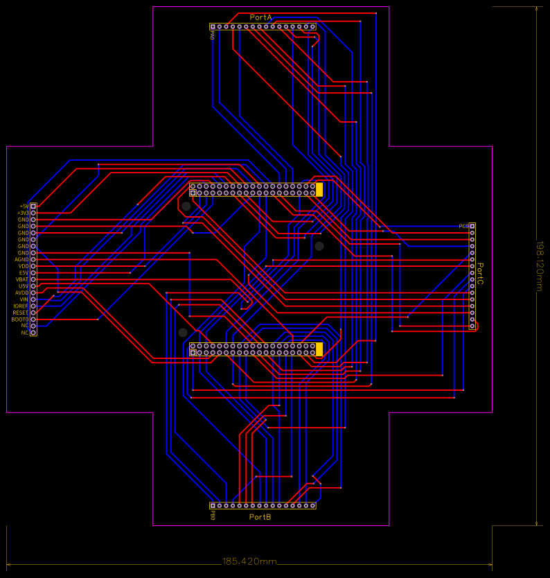 Плата для NUCLEO-F030R8 - EasyEDA