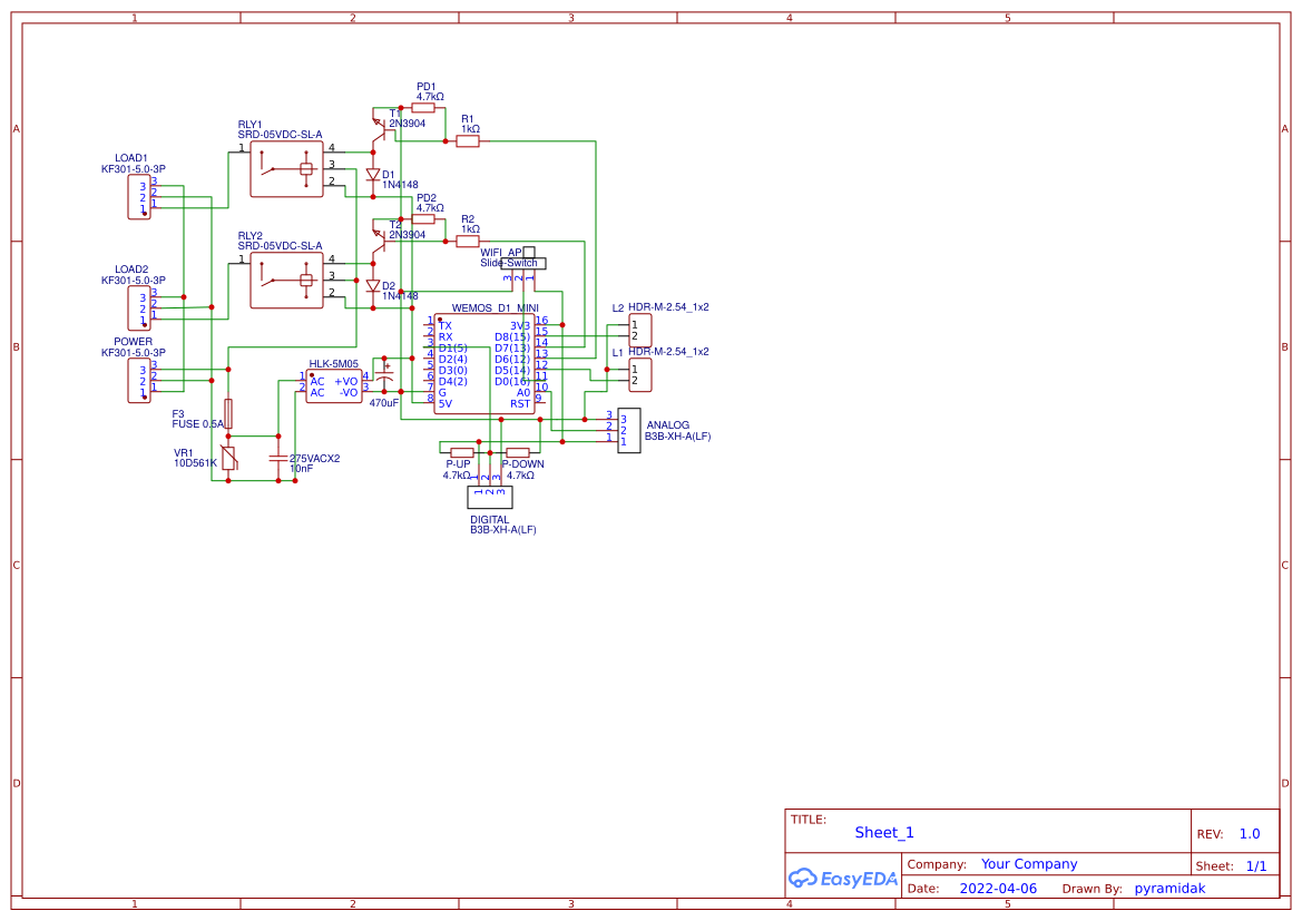 power double switch - OSHWLab