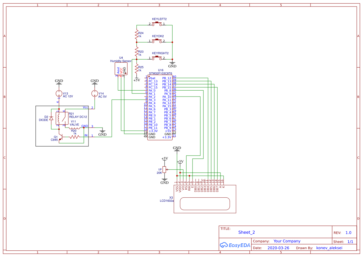 Automatic system watering - OSHWLab