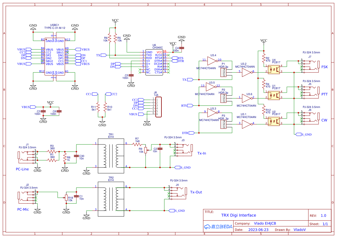 PC - AF Digi Interface - OSHWLab