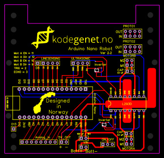 Arduino Nano L293 shield - OSHWLab