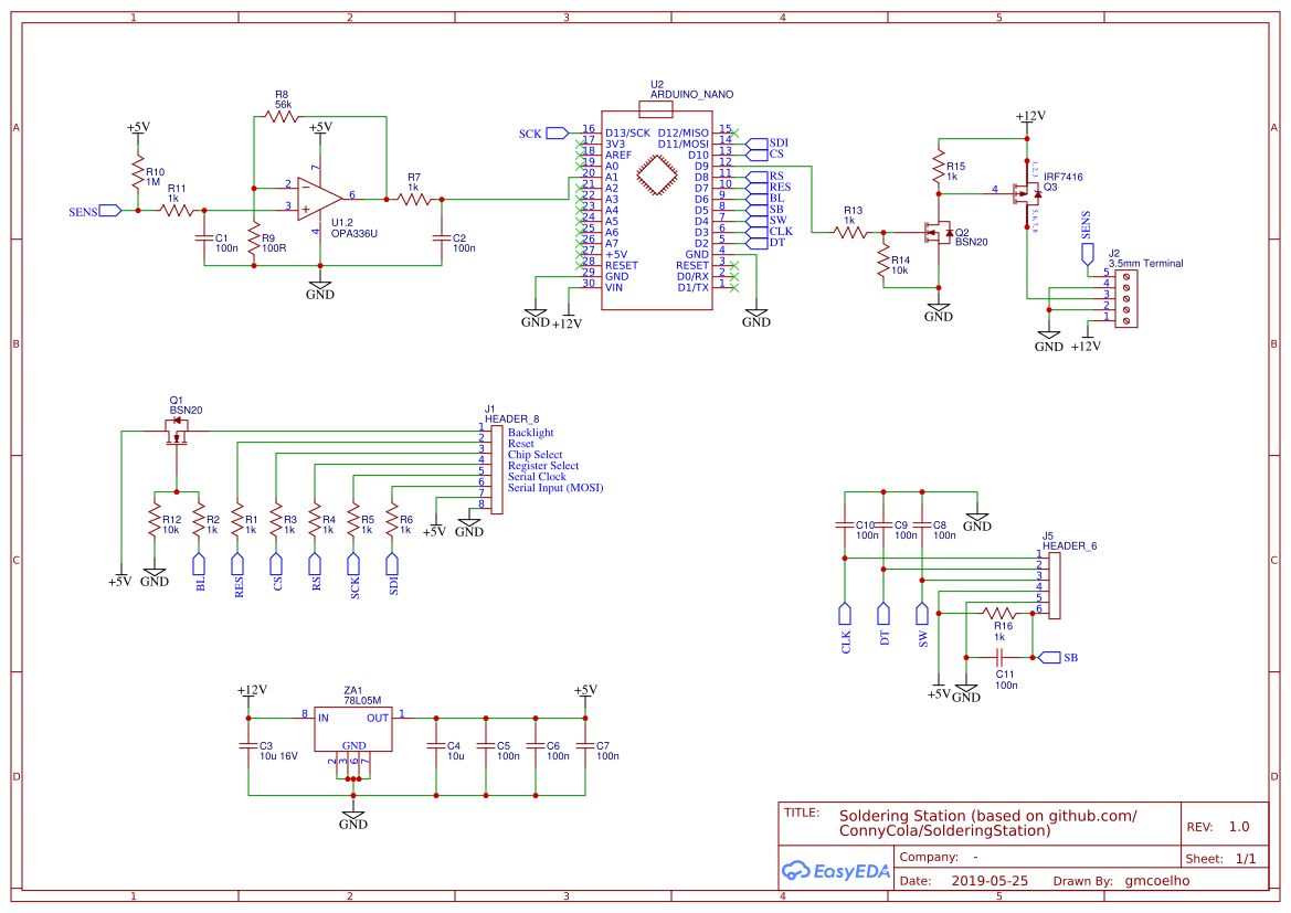 RT Soldering Station - EasyEDA open source hardware lab