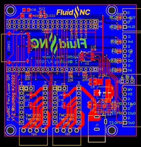 FluidNC Pen/Laser CNC Controller ESP32 TMC2310 TMC5160 - EasyEDA open ...