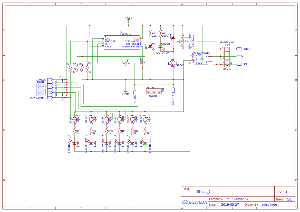 Water Level - EasyEDA open source hardware lab