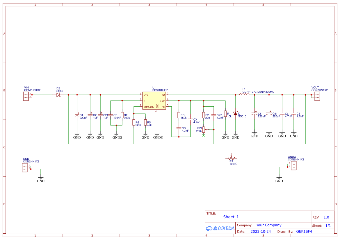 BD9781 based stepdown - OSHWLab