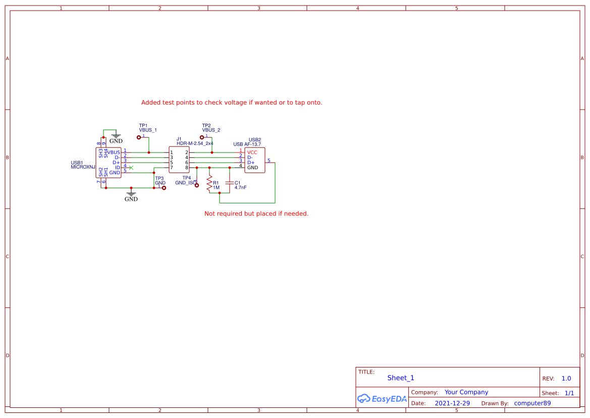 Test usb breakout - OSHWLab