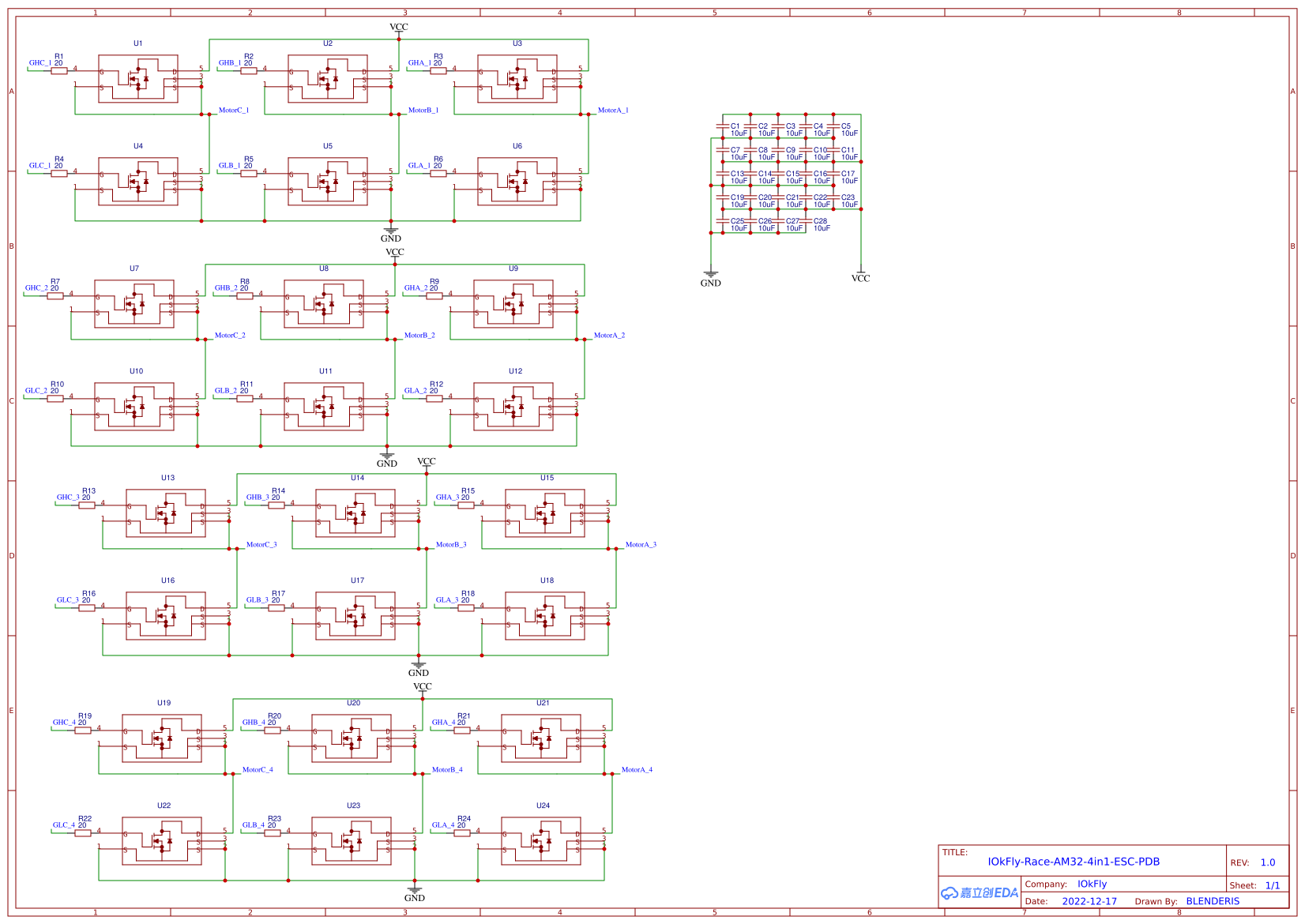 PDB 4in1 ESC v2 - OSHWLab