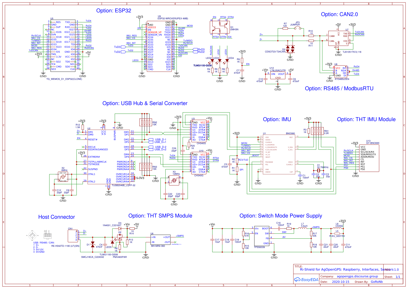 Rooftop Unit for AgOpenGPS QtOpenGuidance - OSHWLab