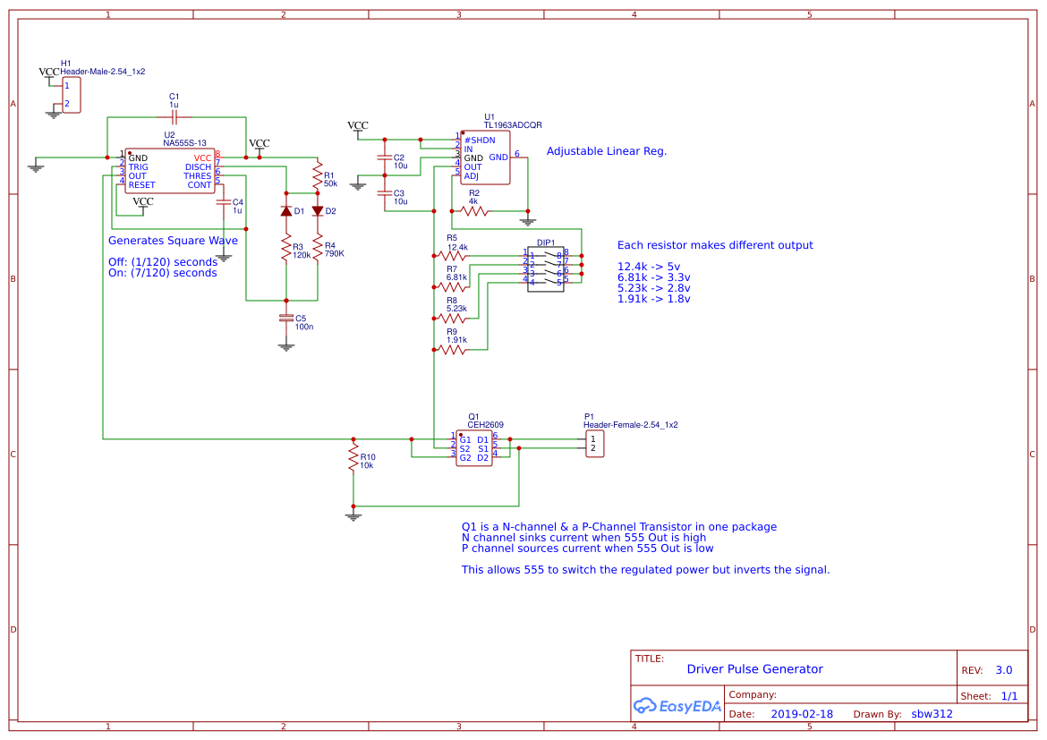 120Hz Square Wave Generator - OSHWLab
