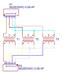 3 phase transformer - OSHWLab