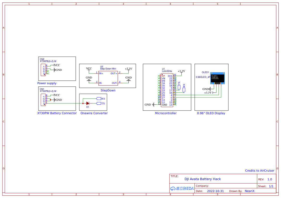 DJI Avata Battery Hack - OSHWLab