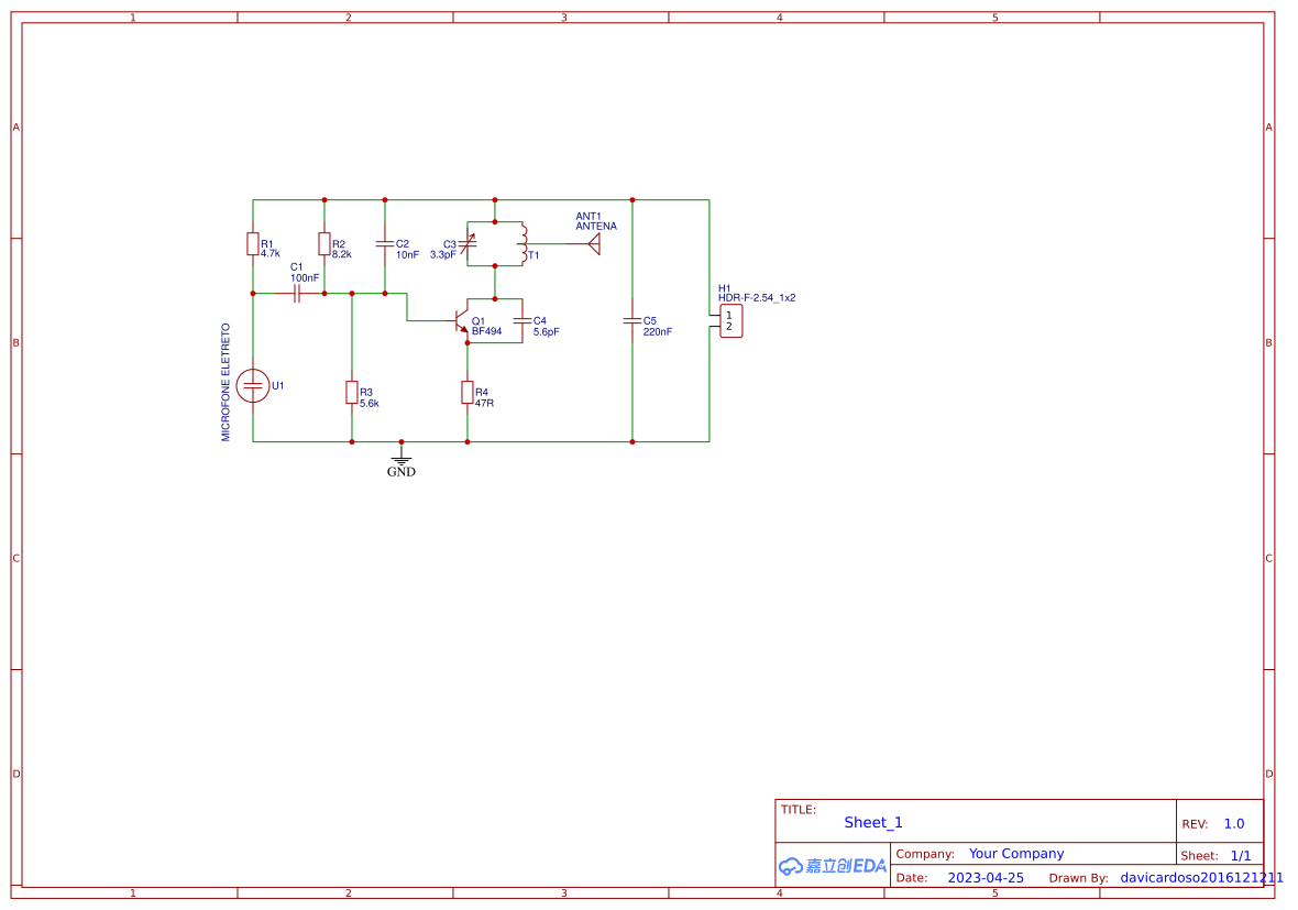 Gerador de RF - EasyEDA open source hardware lab