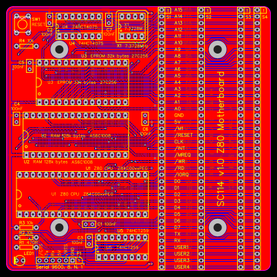 SC114 v1.0 Z80 Motherboard for RC2014 copy - EasyEDA open source hardware lab