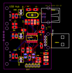 USB Hub rev0 - OSHWLab