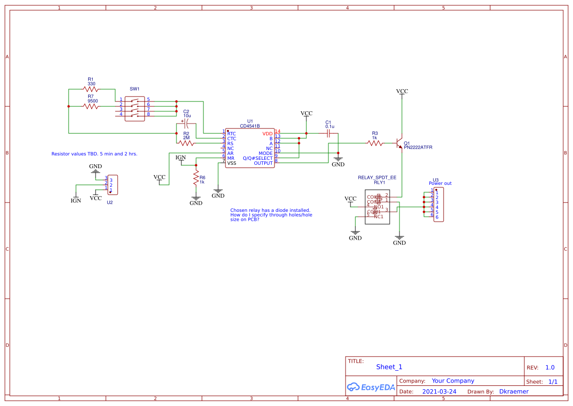 CD4541B Digital Timer - EasyEDA open source hardware lab