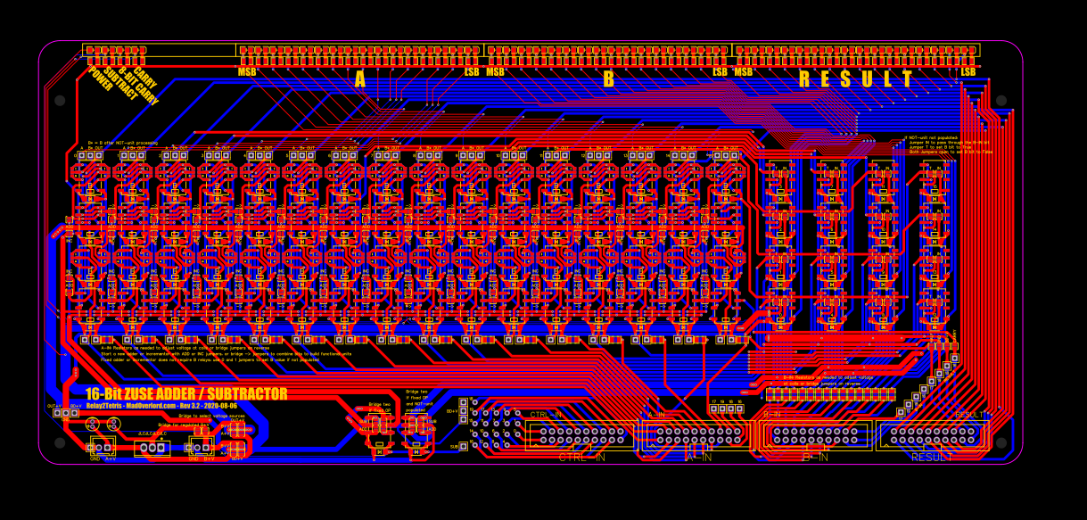 Zuse Relay Adder - OSHWLab