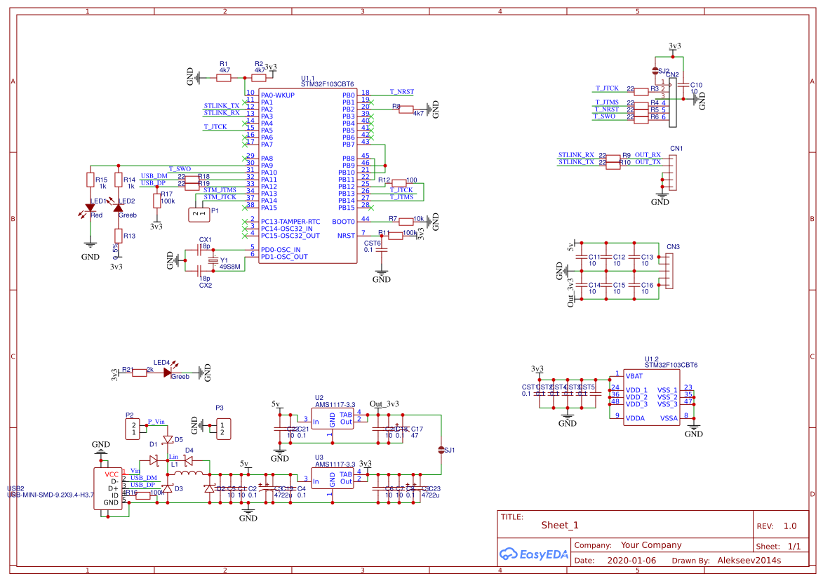 User_ST-Link - Platform for creating and sharing projects - OSHWLab