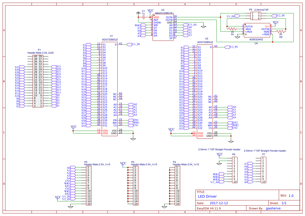 LED Mapper Driver V3 - EasyEDA open source hardware lab