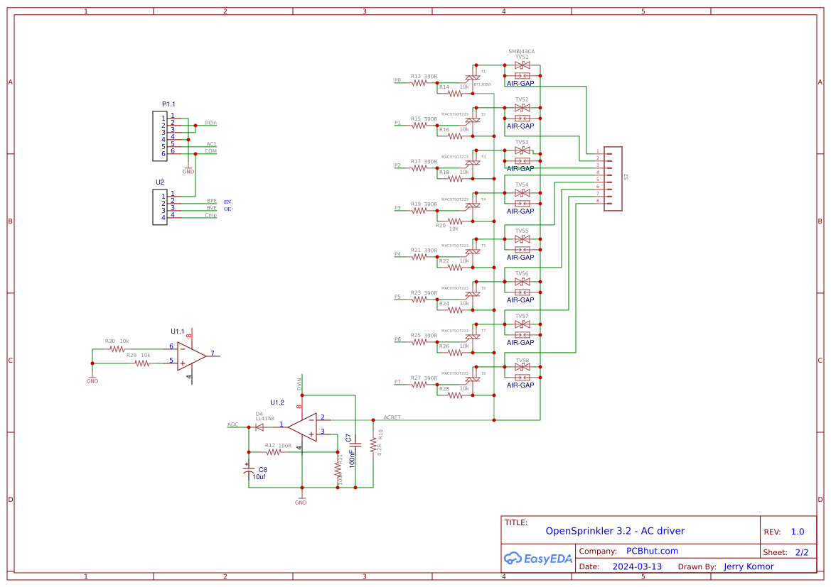OpenSprinkler 3.2 AC - OSHWLab