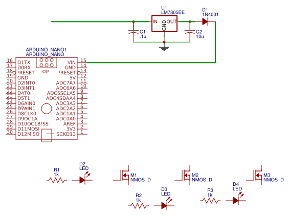 Traffic light controller - EasyEDA open source hardware lab