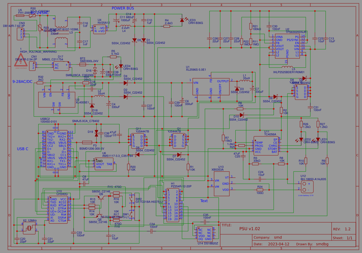 PSU V1.00 - EasyEDA open source hardware lab