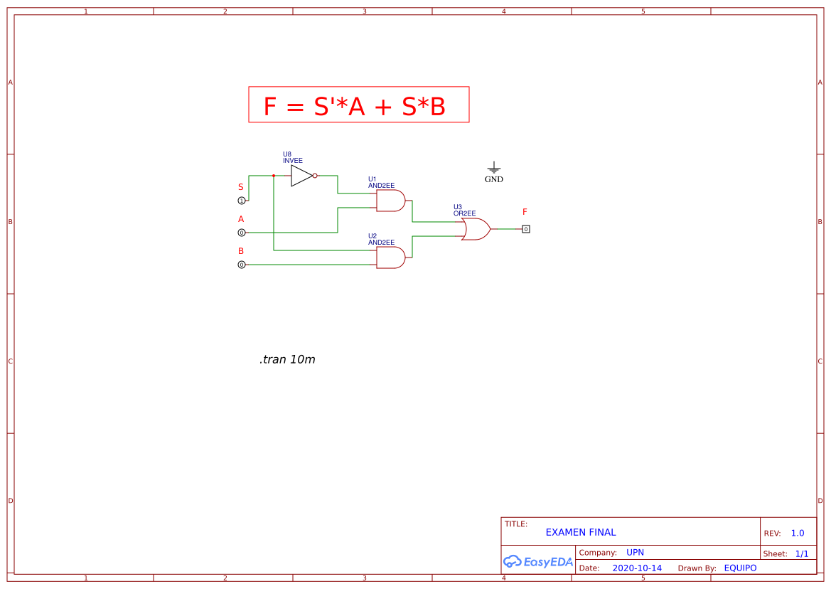 Examen Final - EasyEDA open source hardware lab