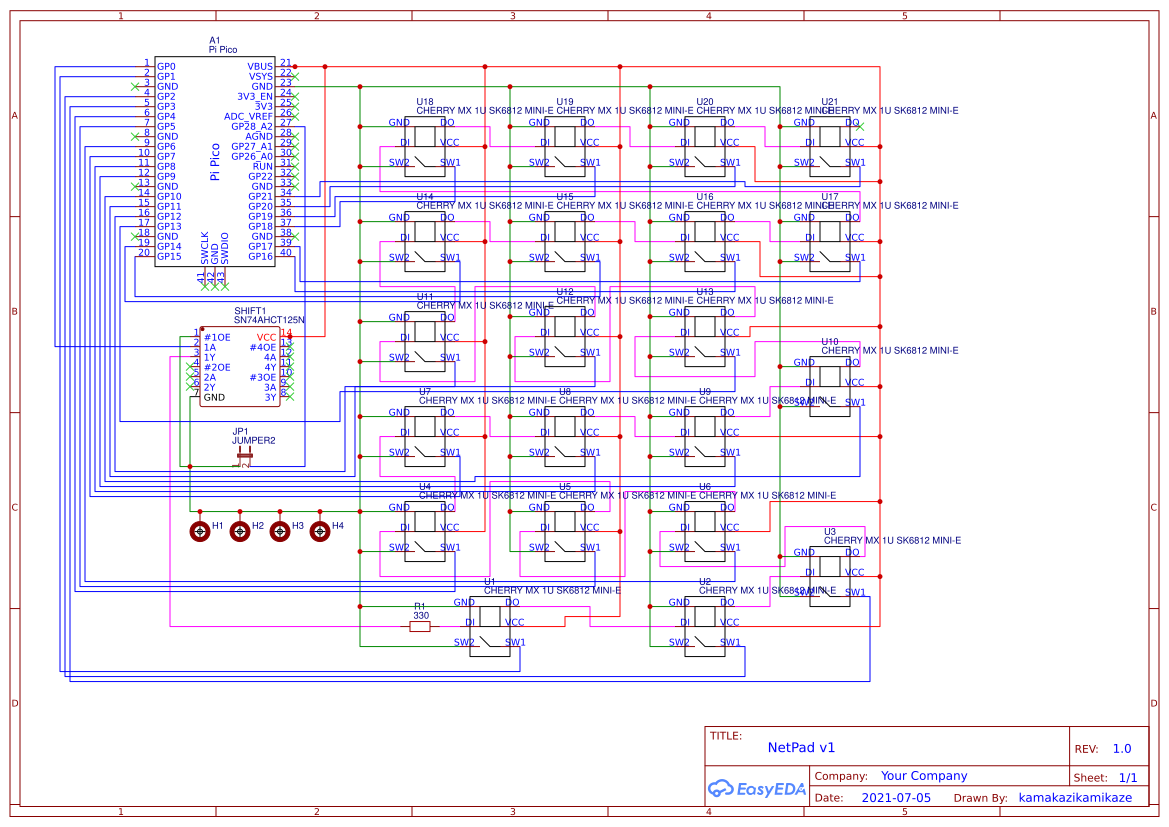 NetPad_v1 - EasyEDA open source hardware lab