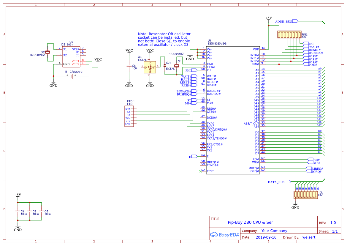 Z80 Pip-Boy - OSHWLab