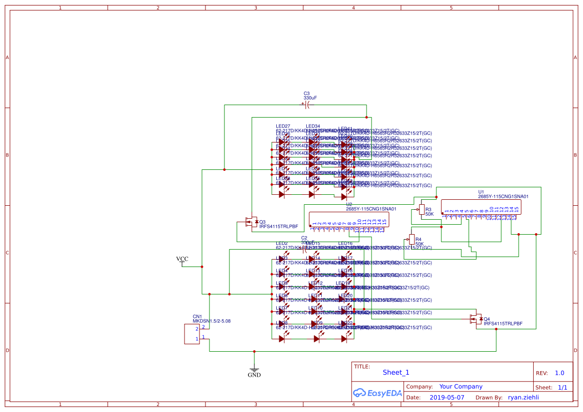 panneau led - EasyEDA open source hardware lab