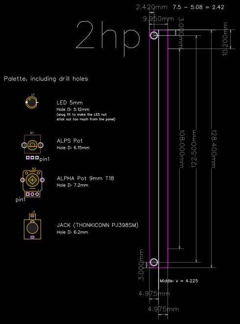 eurorack-faceplate-templates - OSHWLab