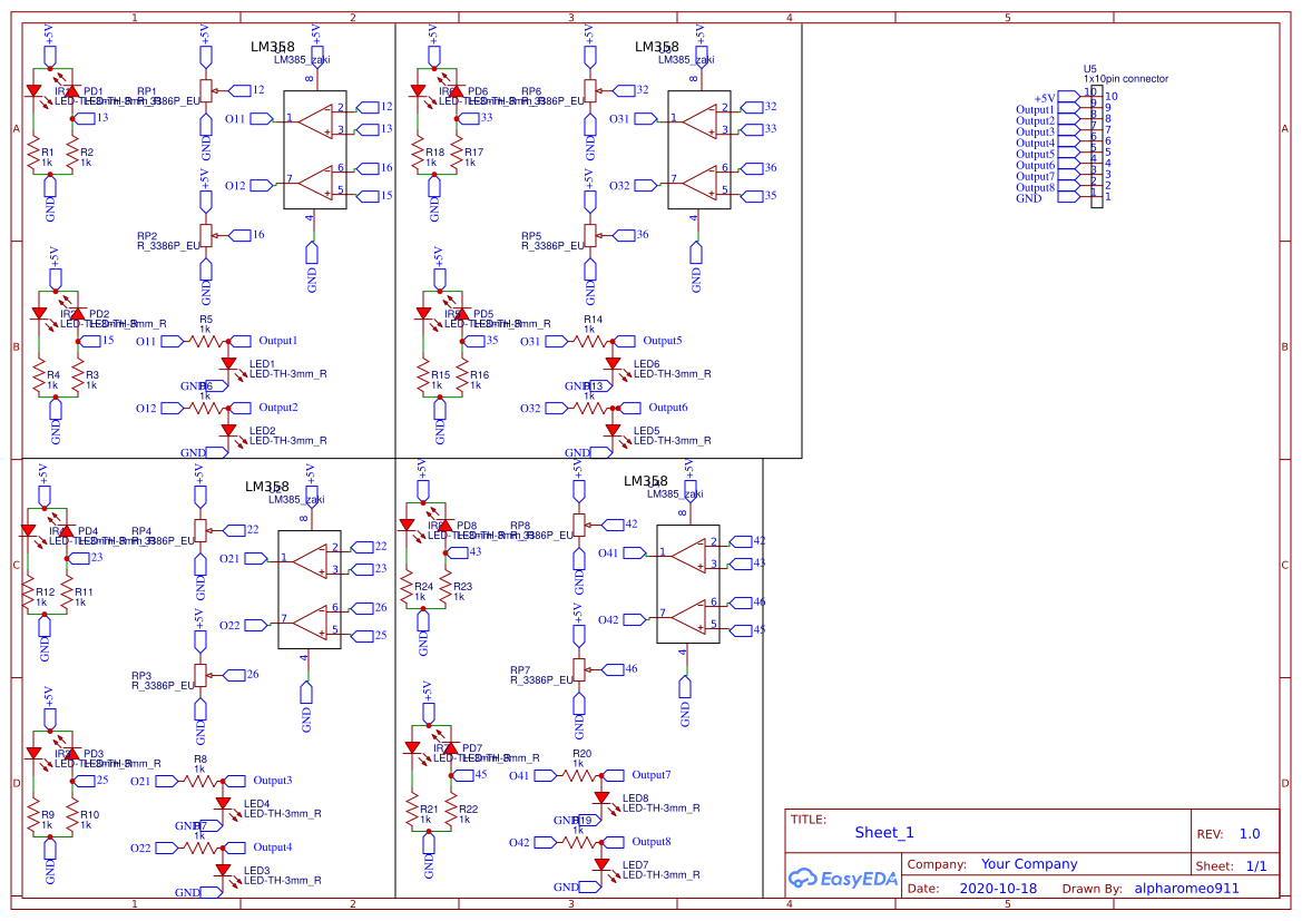 8-channel-ir-array-new - EasyEDA open source hardware lab