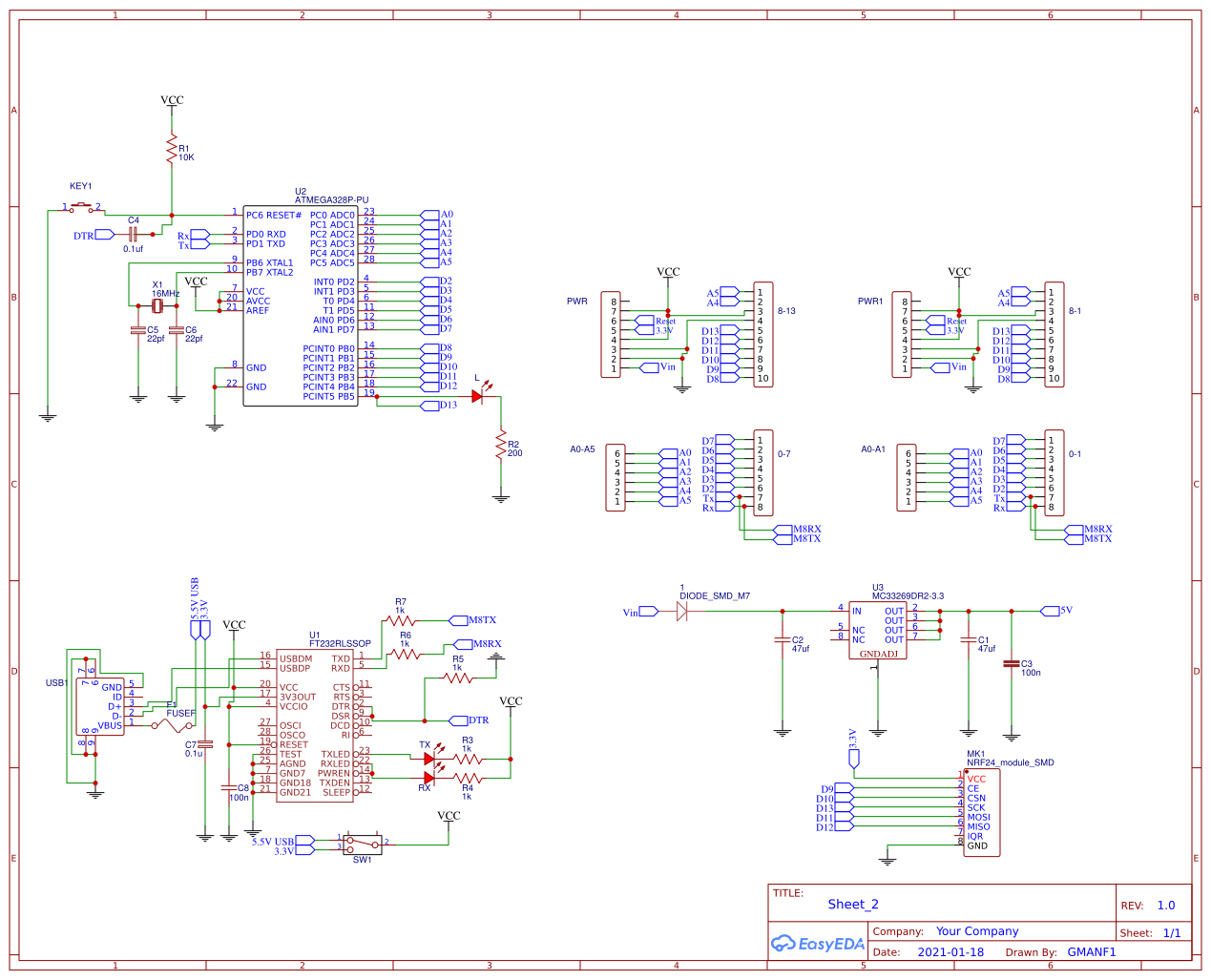 Arduino Easyeda Open Source Hardware Lab