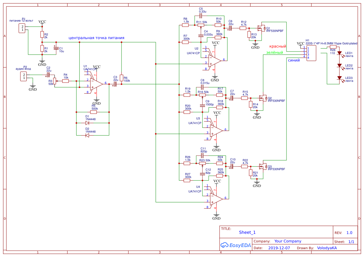 music in the light - Platform for creating and sharing projects - OSHWLab