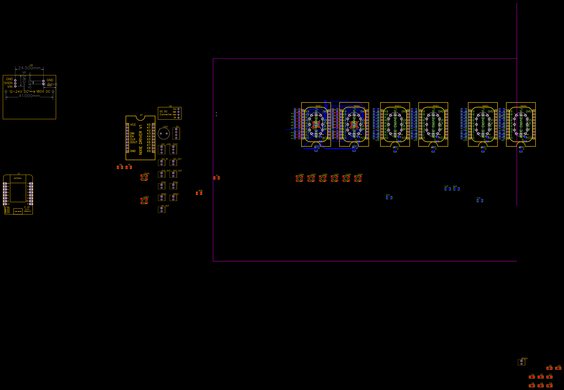 SMS Nixie Clock - OSHWLab