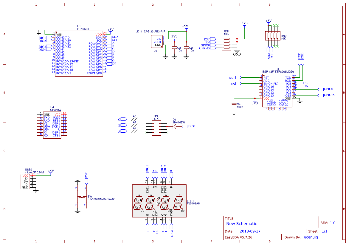 Solo-WiFi-7-Segment For SMT - OSHWLab