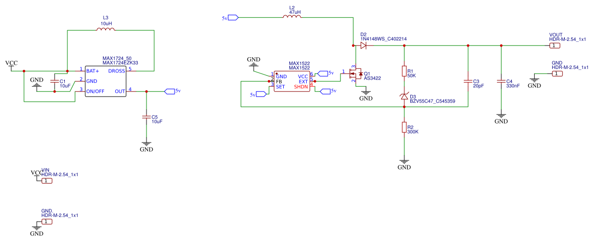 3v3 to 50v boost converter - OSHWLab