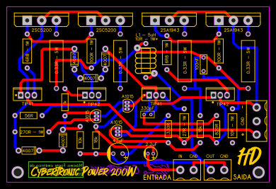 Amplificador Classe AB 200W RMS - EasyEDA open source hardware lab