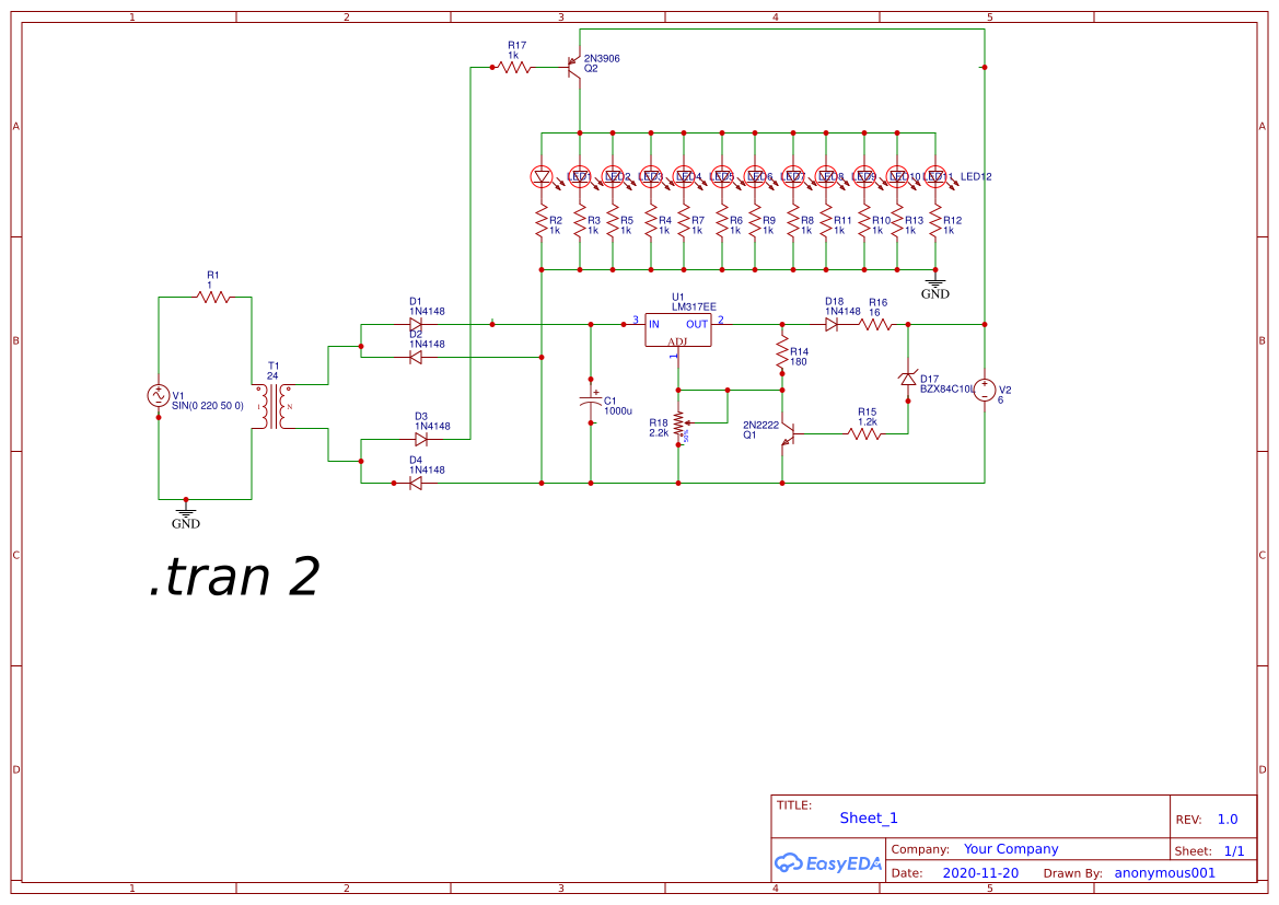Auto LED emergency system - EasyEDA open source hardware lab