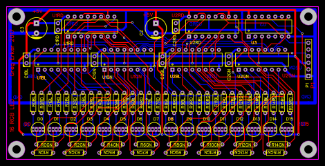 74LS595 RGB LED driver - OSHWLab