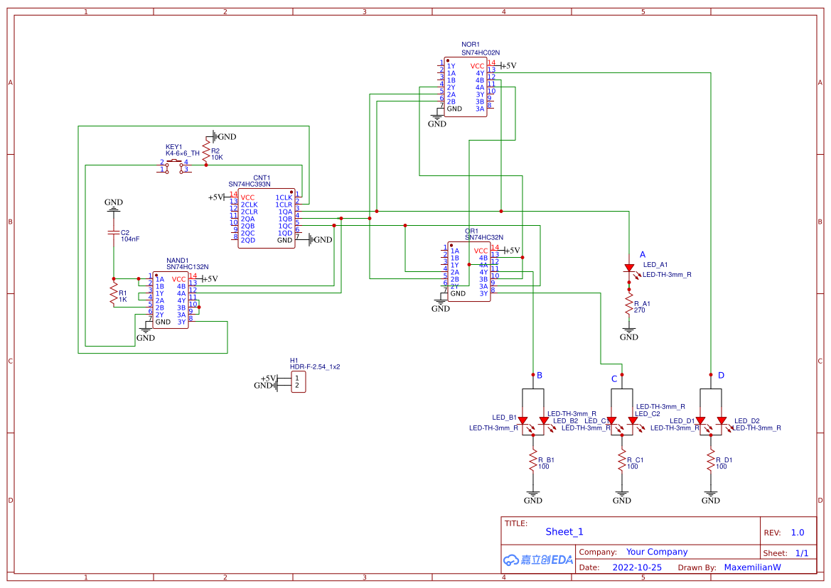Elektronisk terning 2.0 - EasyEDA open source hardware lab