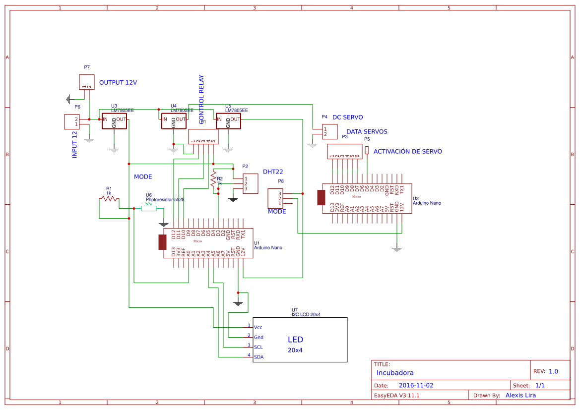 Controlador Incubadora - EasyEDA open source hardware lab