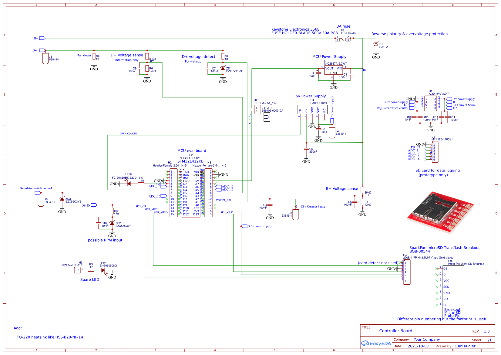 Volt Reg Controller Board - OSHWLab